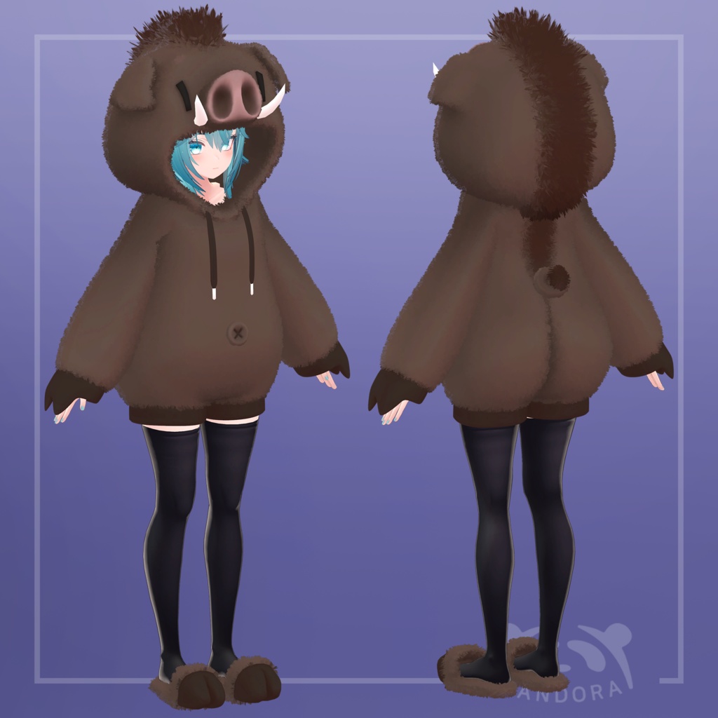 [VRchat] Pig - qpandorap - BOOTH