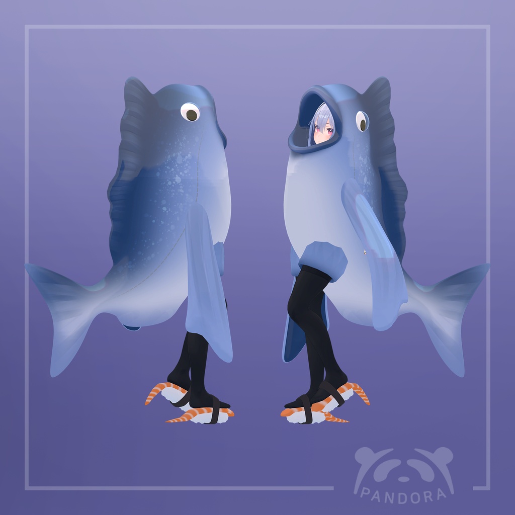 [VRchat] Fish suit - qpandorap - BOOTH