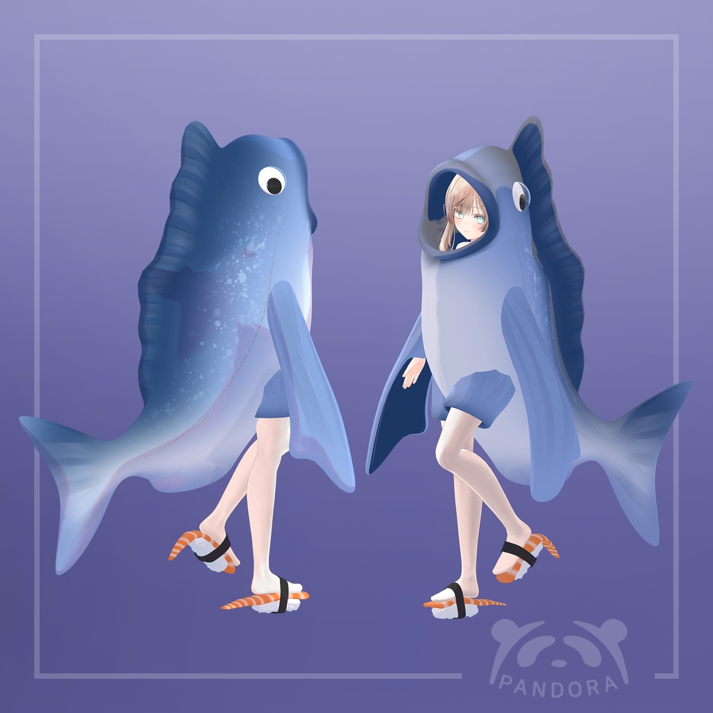 [VRchat] Fish suit - qpandorap - BOOTH