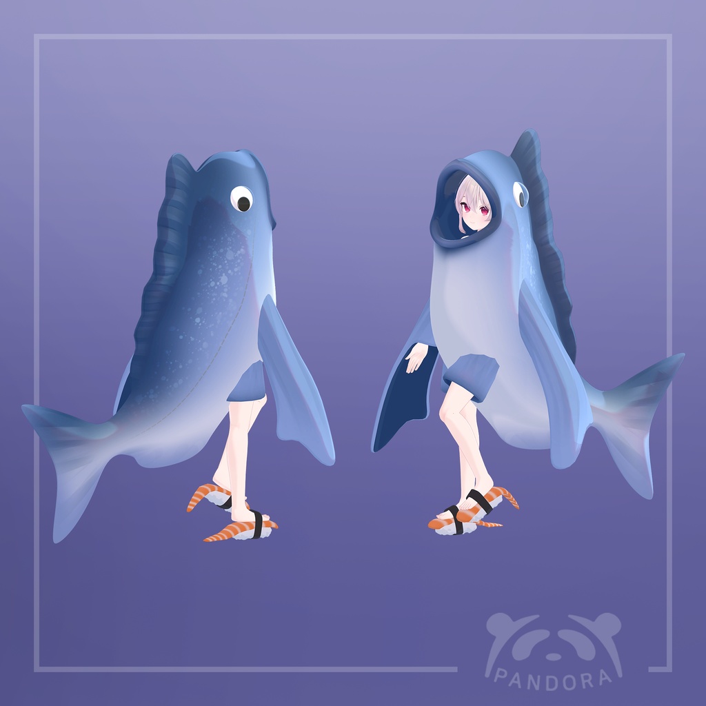 [VRchat] Fish suit - qpandorap - BOOTH