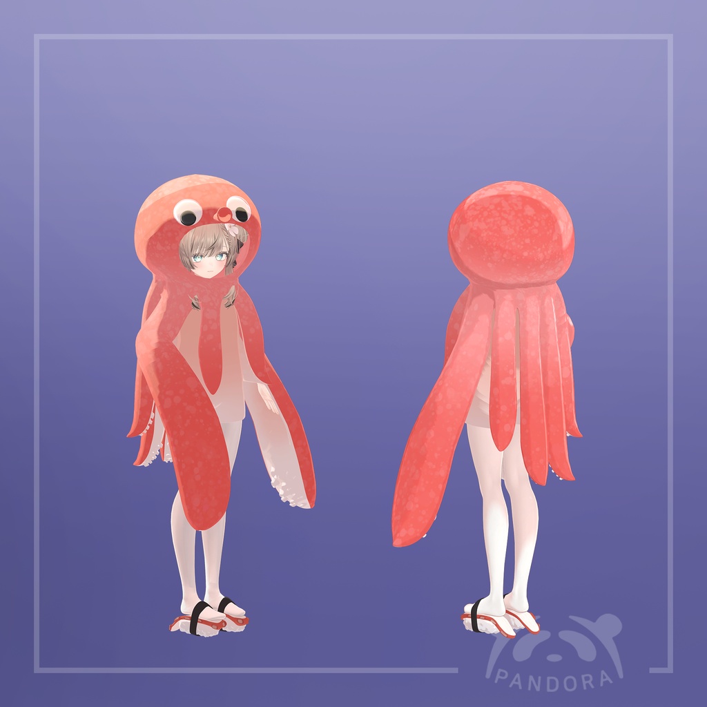 [VRchat] Octopusquid suit - qpandorap - BOOTH