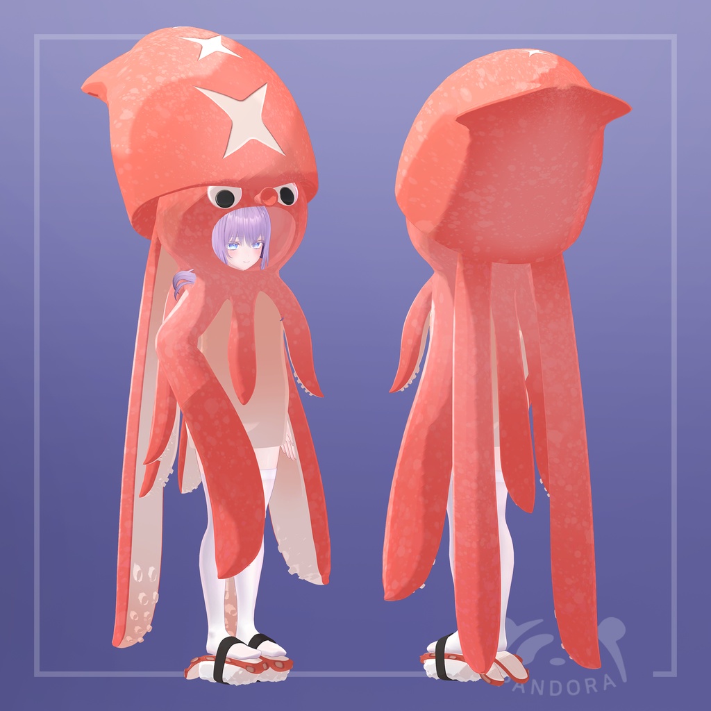 [VRchat] Octopusquid suit - qpandorap - BOOTH