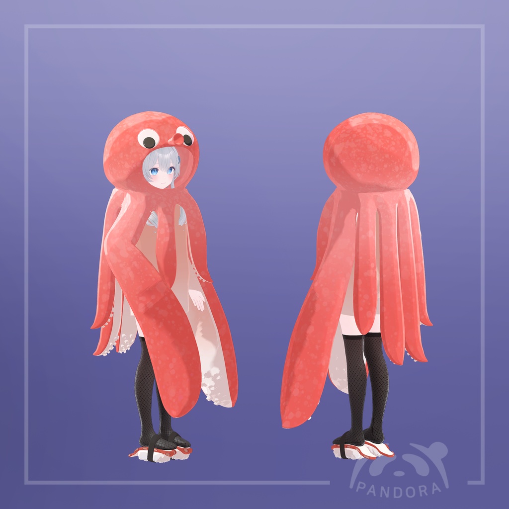 [VRchat] Octopusquid suit - qpandorap - BOOTH