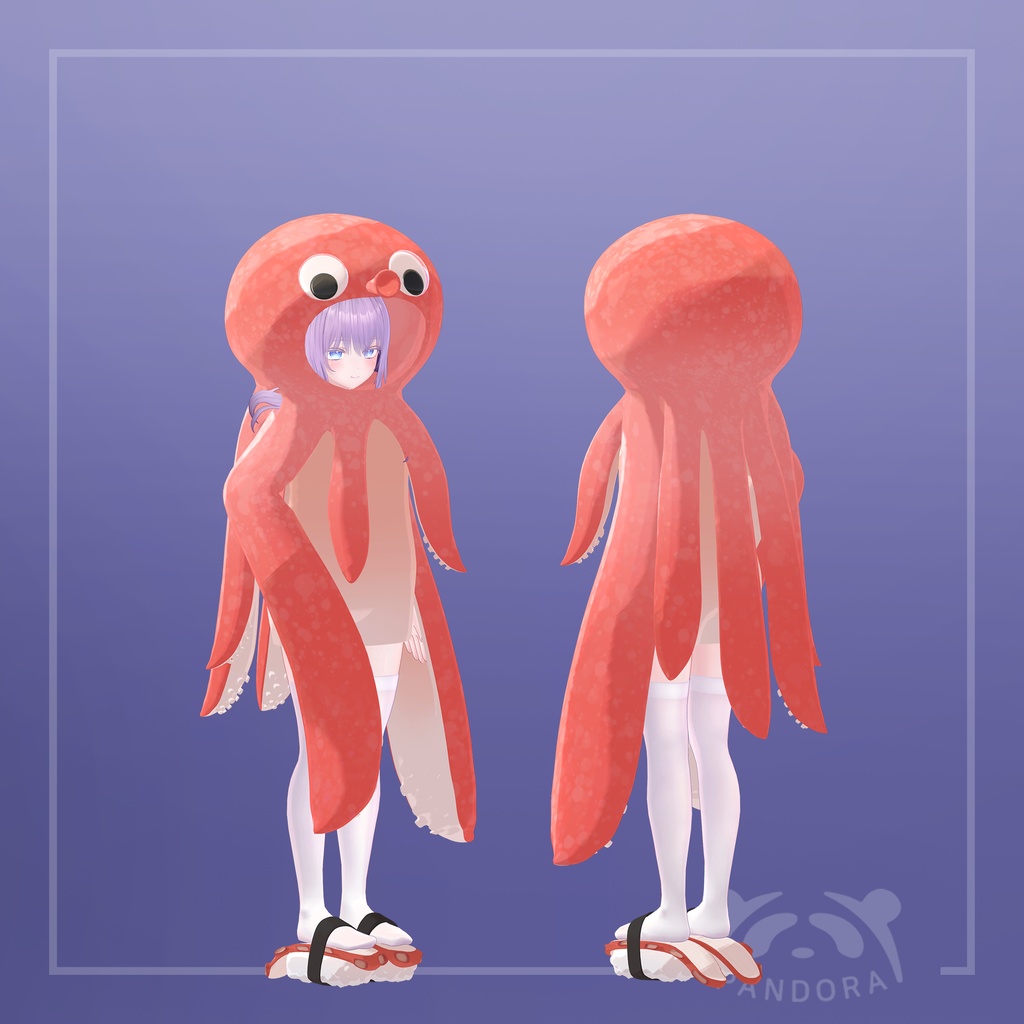 [VRchat] Octopusquid suit - qpandorap - BOOTH