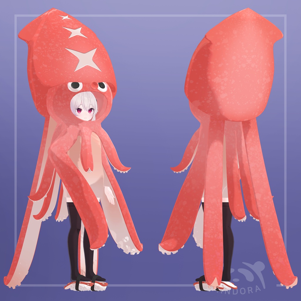 [VRchat] Octopusquid suit - qpandorap - BOOTH