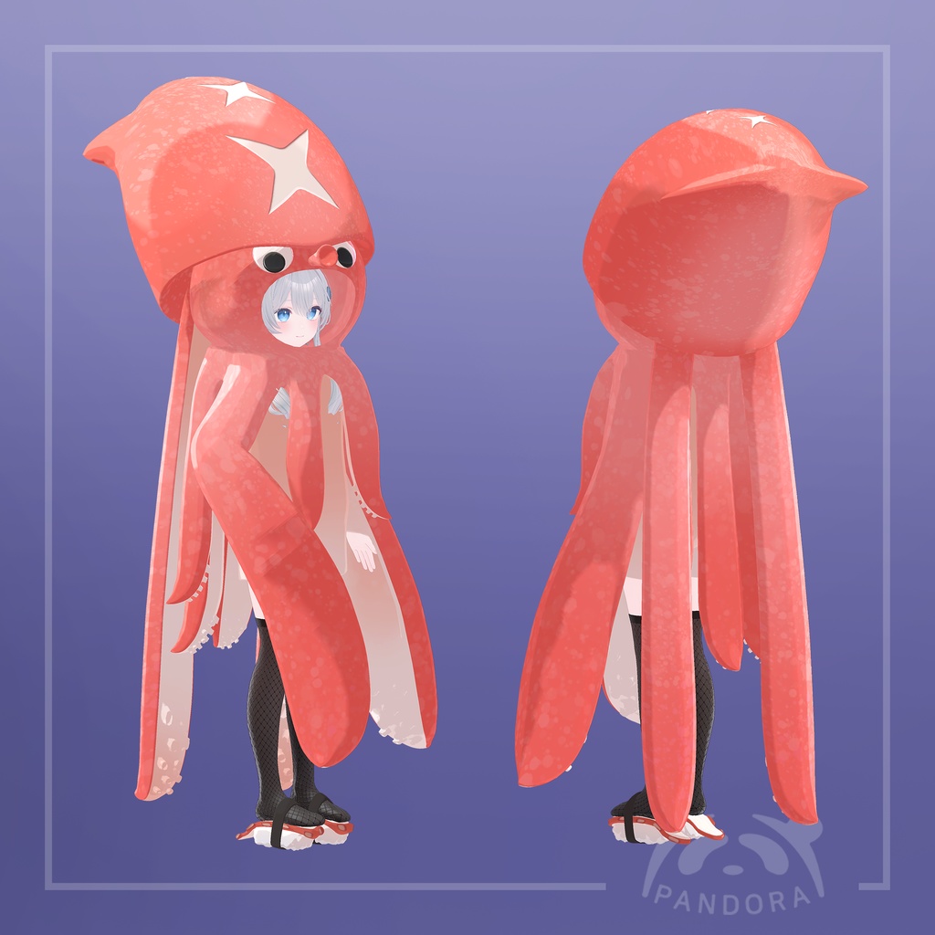 [VRchat] Octopusquid suit - qpandorap - BOOTH