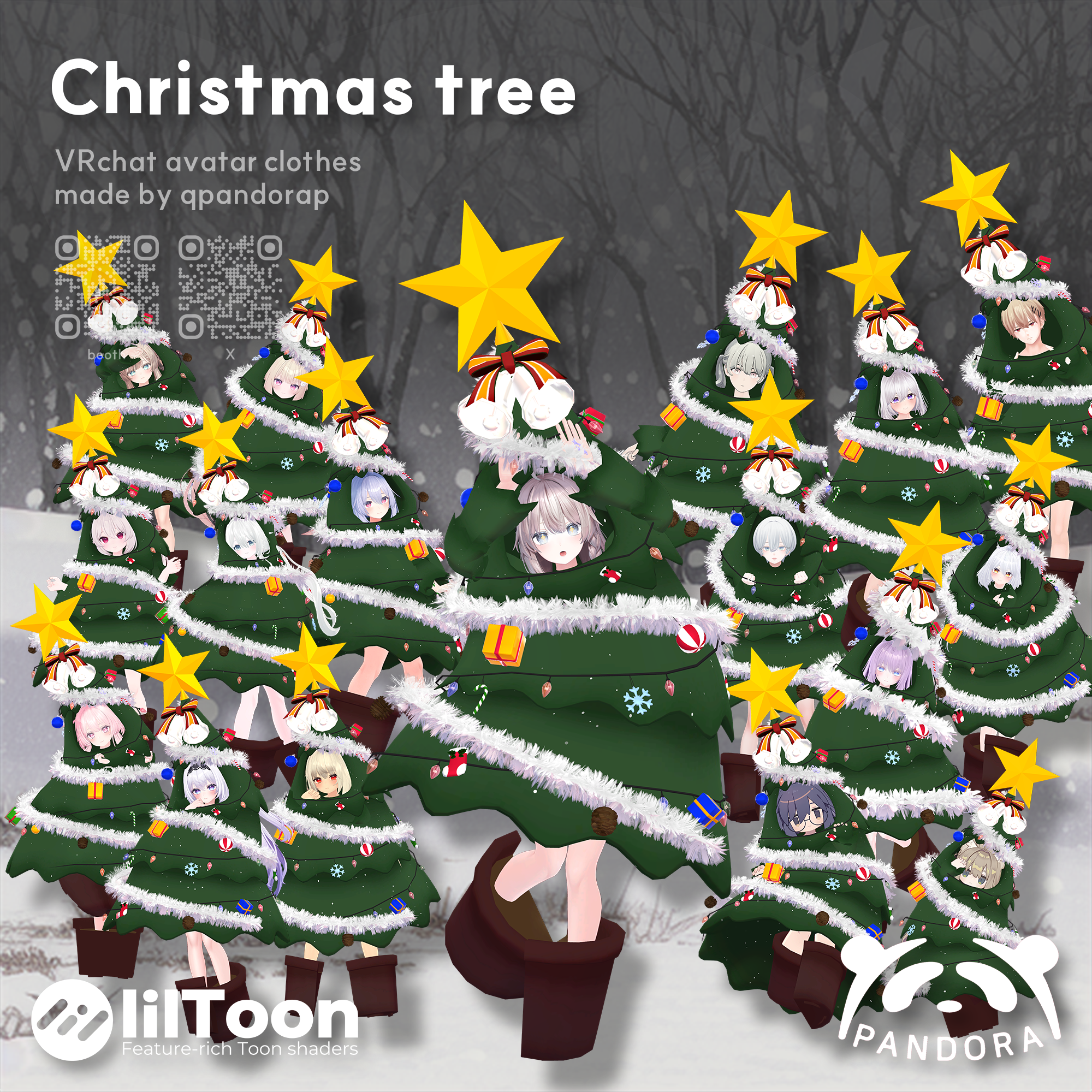 [VRchat] Christmas tree - qpandorap - BOOTH