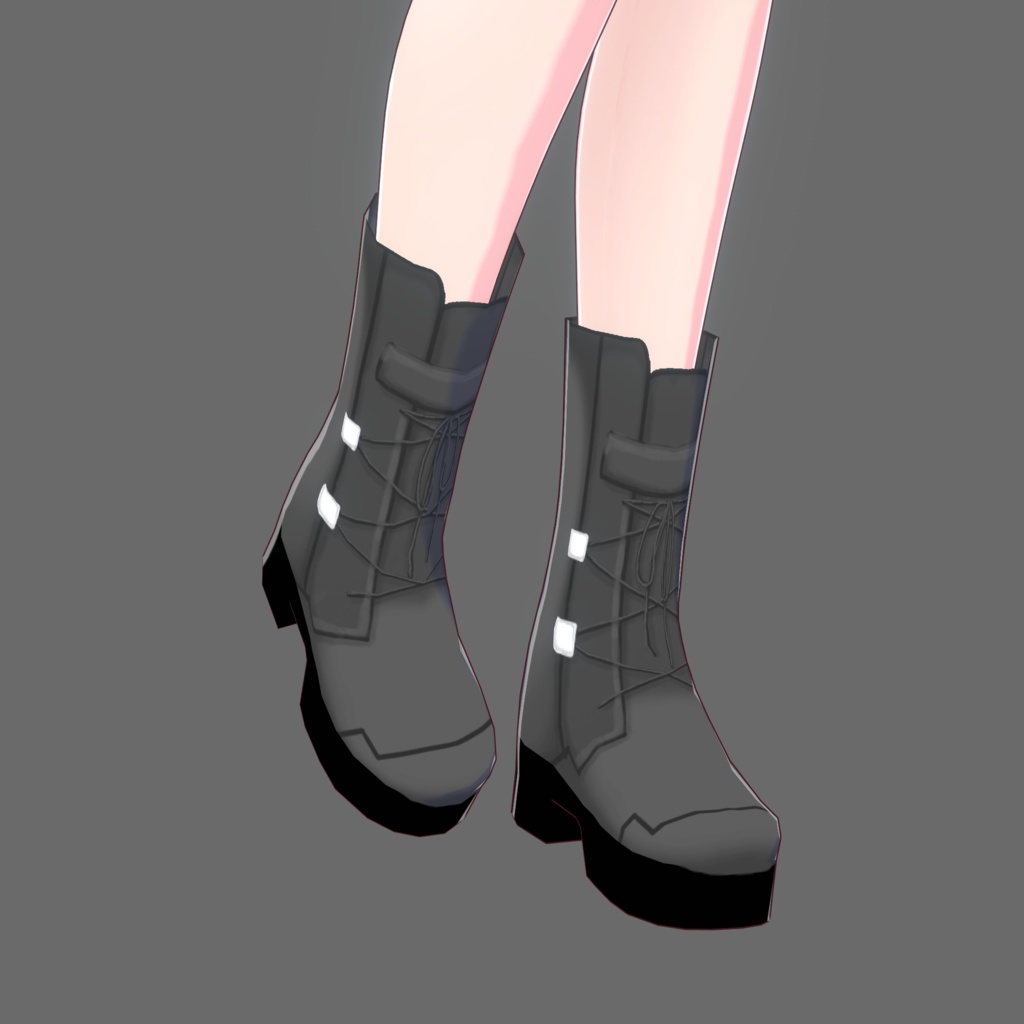 [Vroid] Combat Boots - Achoow - BOOTH