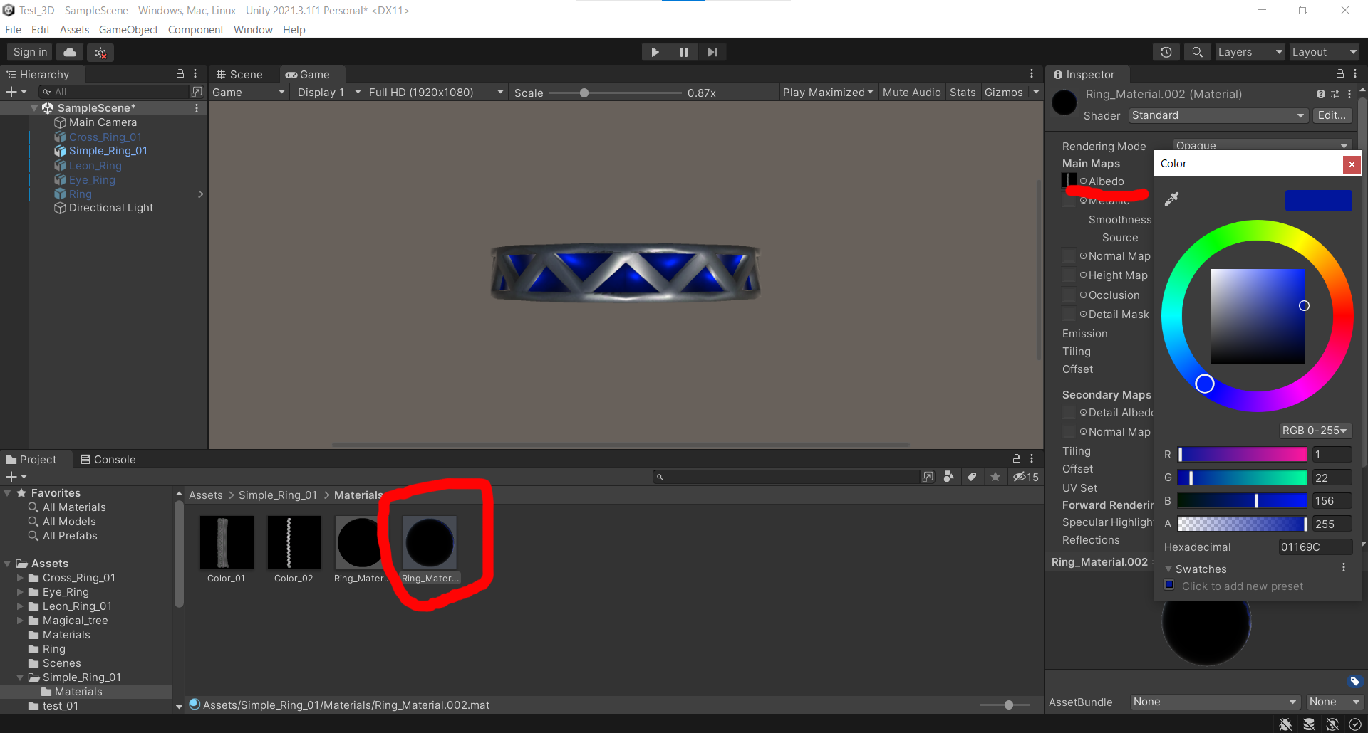 [VRC]指輪 ギザ模様[Unity] - 龍創工房 - BOOTH