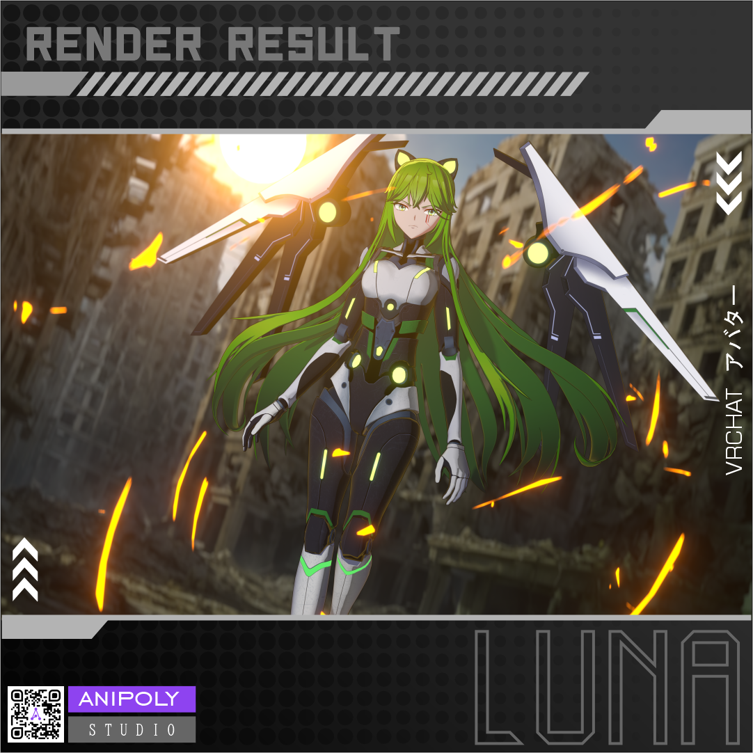 オリジナル3Dモデル【ルーナ】LUNA - Anipoly - BOOTH