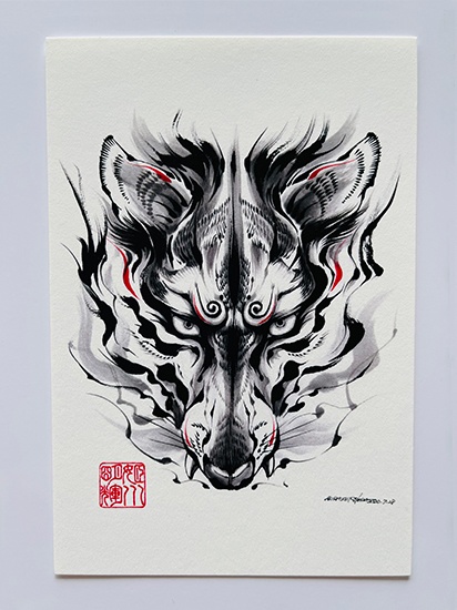 四天神狼ポストカードAセット - HIMEROU★YA - BOOTH