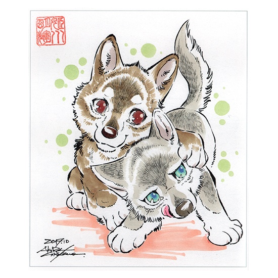 姫川明輝 駆け抜けた狼達～色紙イラスト画集 - HIMEROU★YA - BOOTH