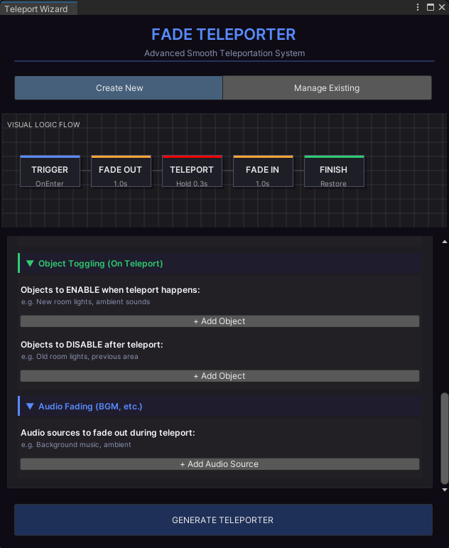 【VRChat】 Fade Teleporter System (Custom Logo & Haptics) - RemedyBlue ...