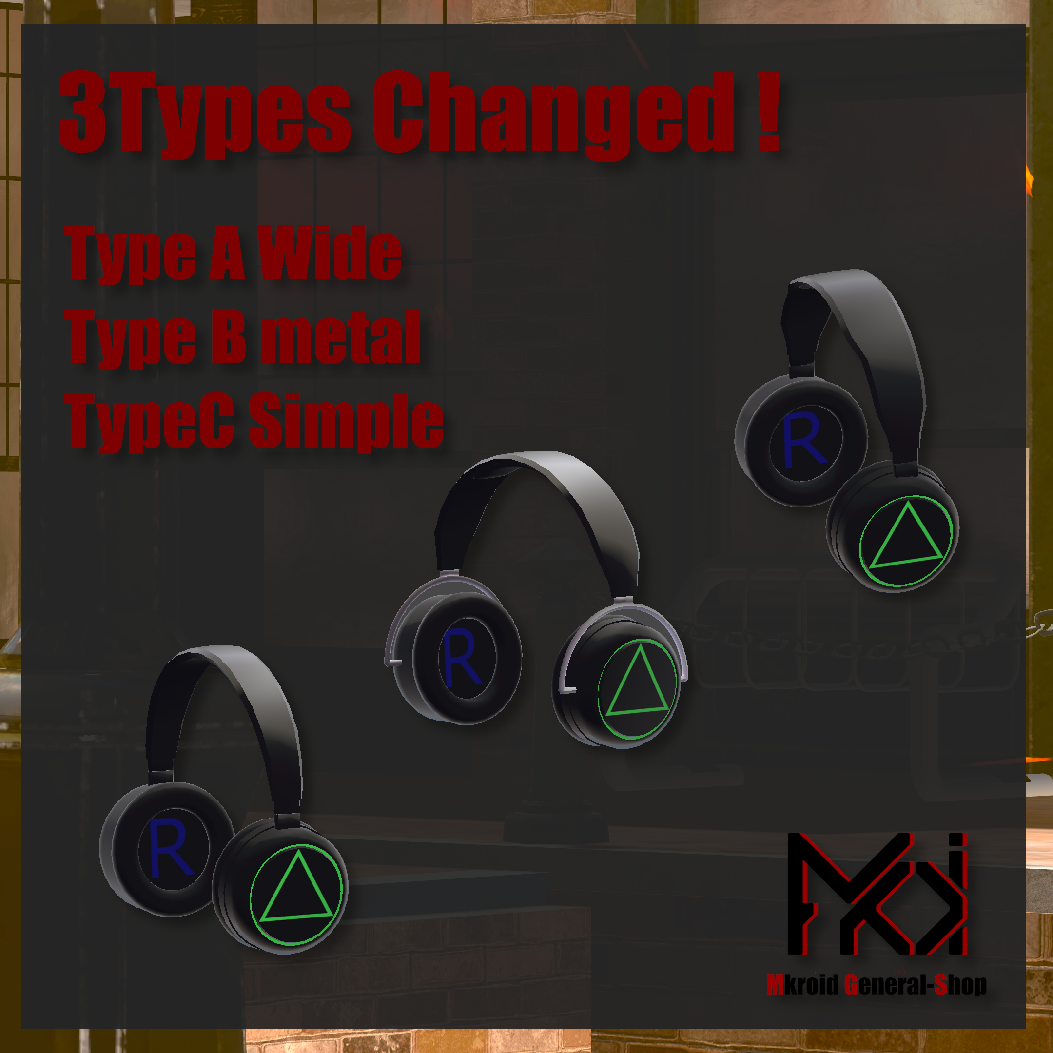 【VRChat想定】Simple Head Phone【3Dモデル】 - Mkroid雑貨店 - BOOTH
