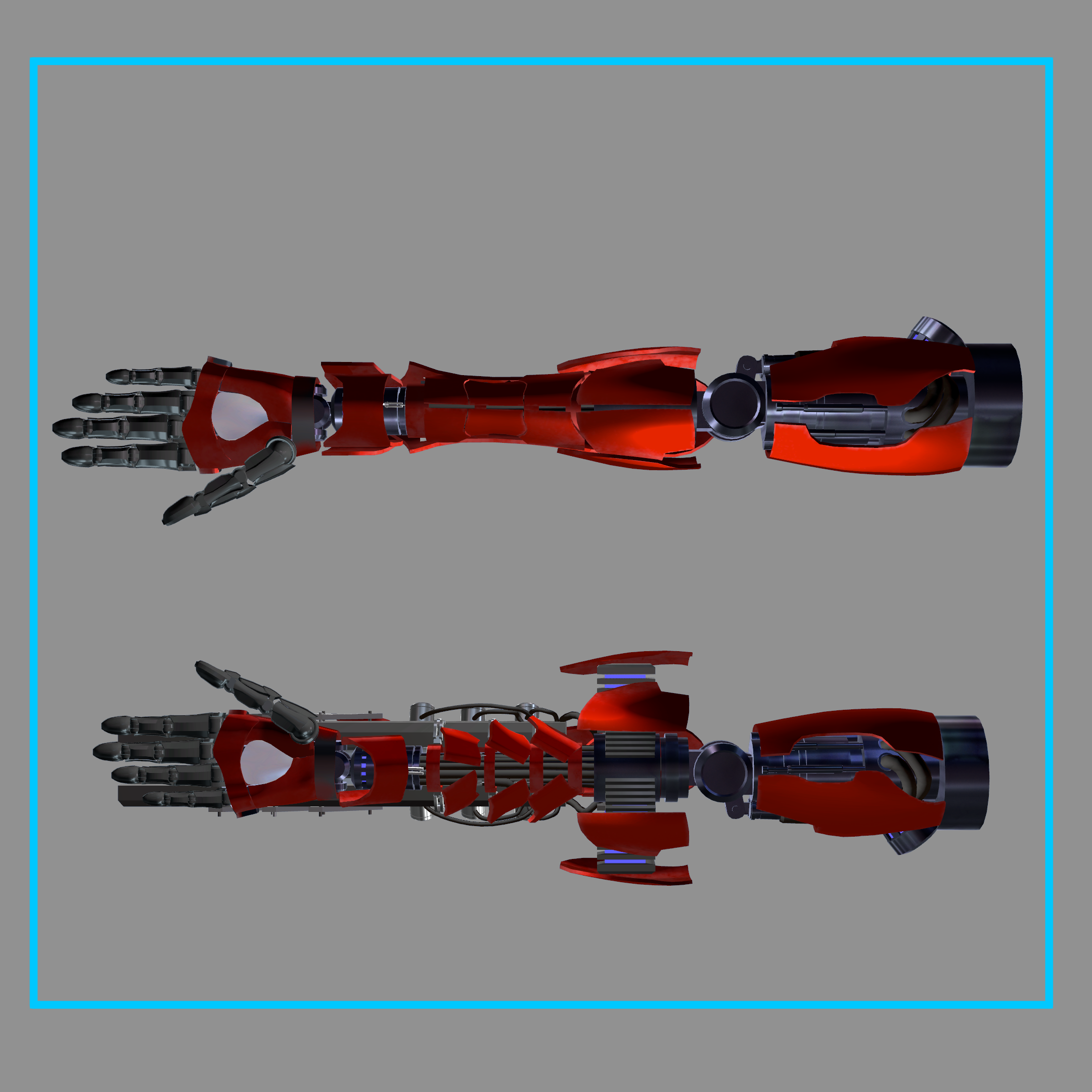 [変形シェイプキーつき]可変義手 Railgun arm - argonauta shop - BOOTH