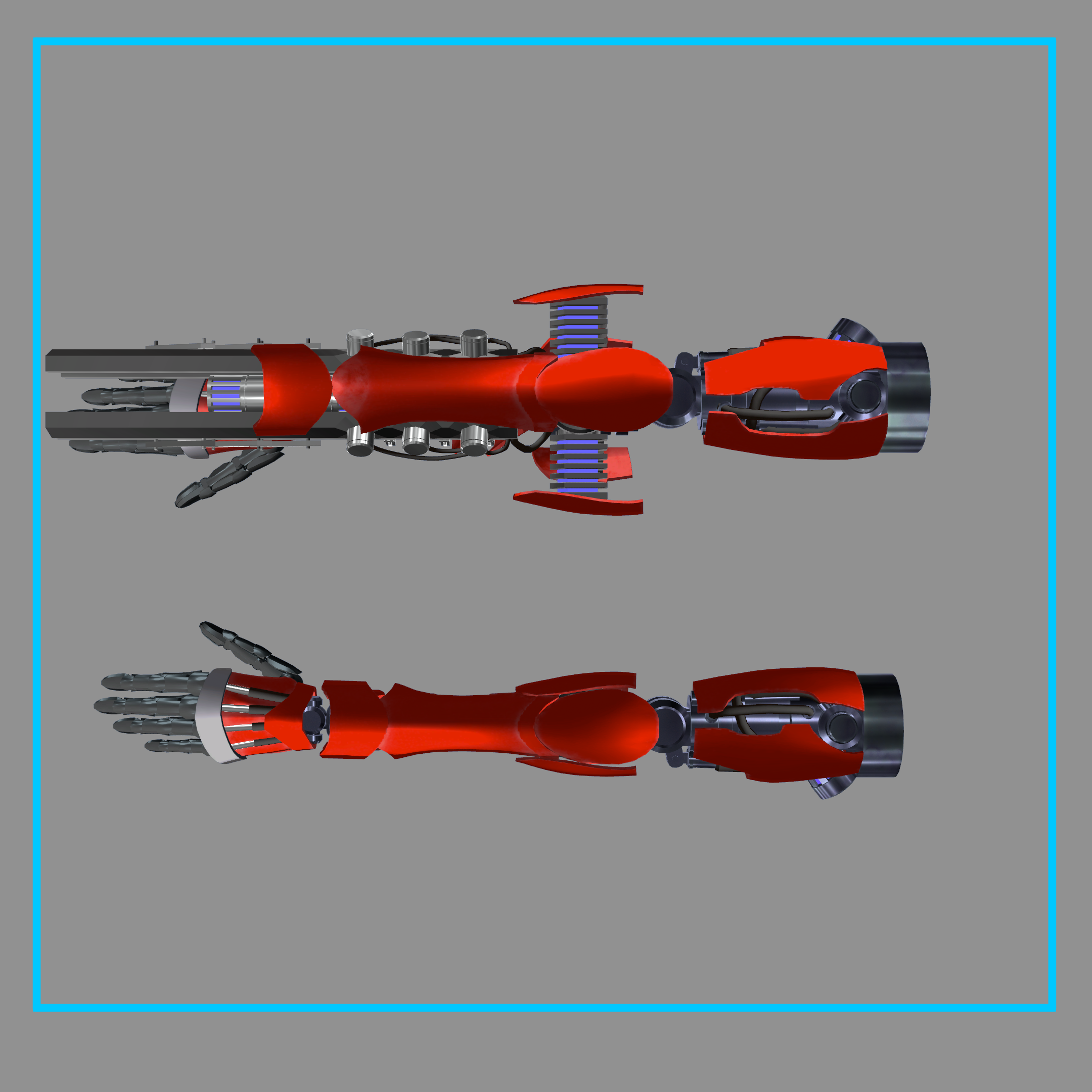 [変形シェイプキーつき]可変義手 Railgun arm - argonauta shop - BOOTH