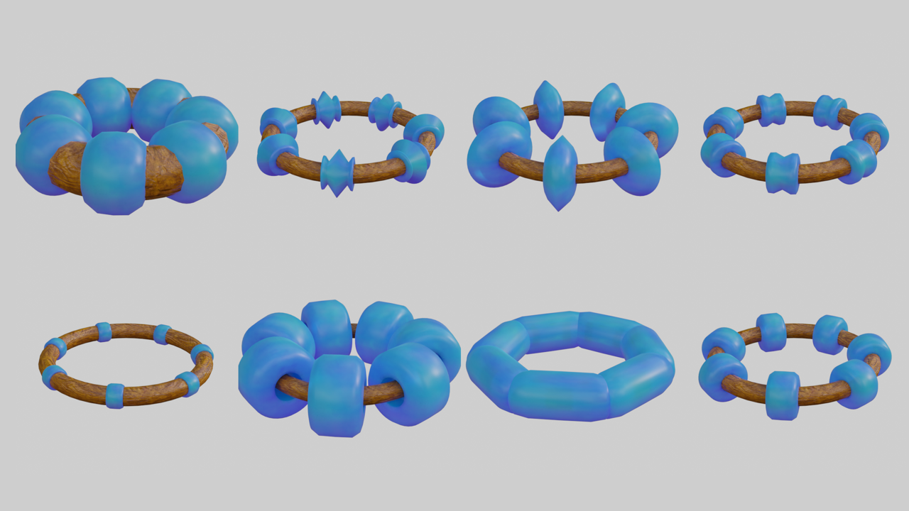 Customizable animated bracelets - doublewolf - BOOTH