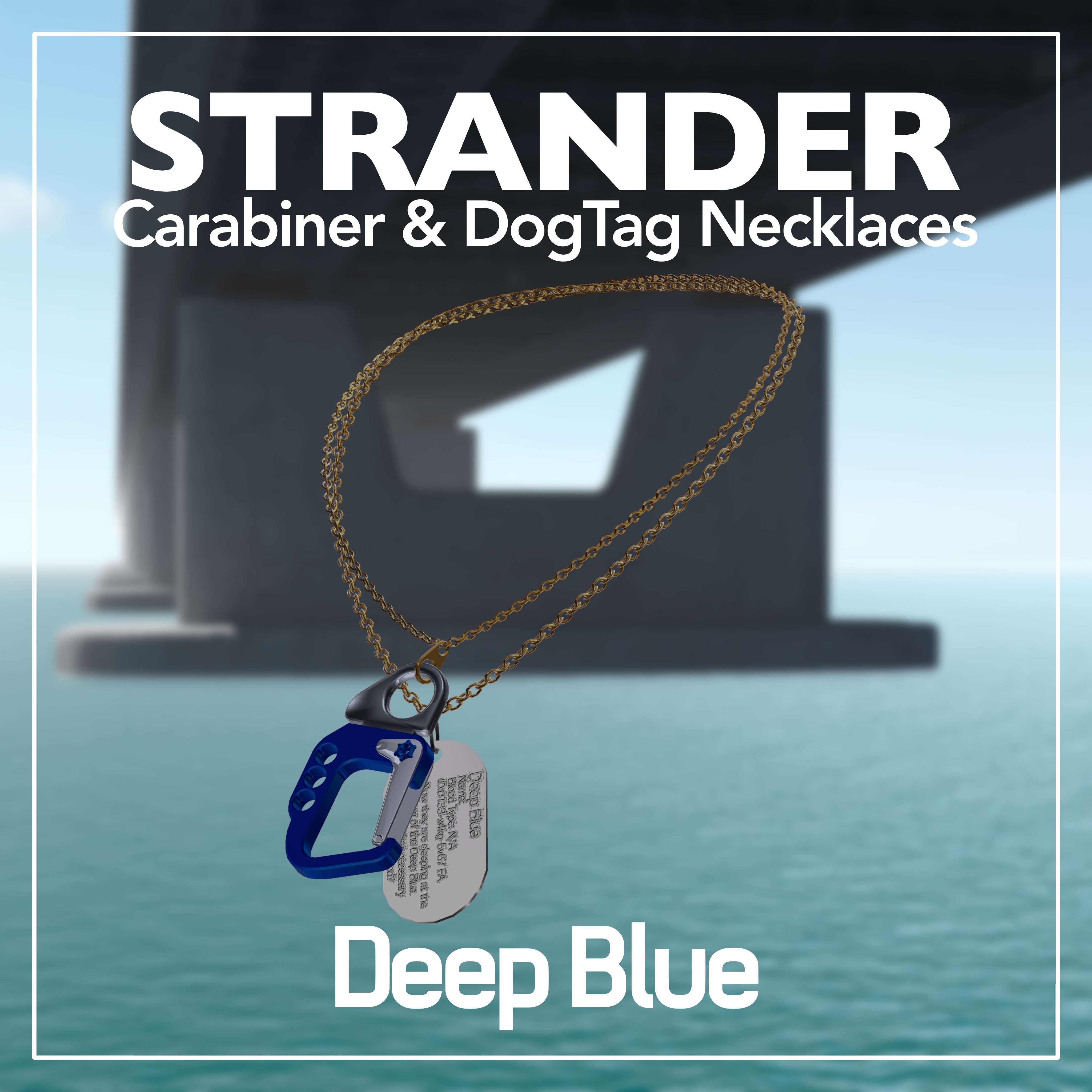 STRANDER Necklace【Deep Blue】 - DEEP BLUE - BOOTH