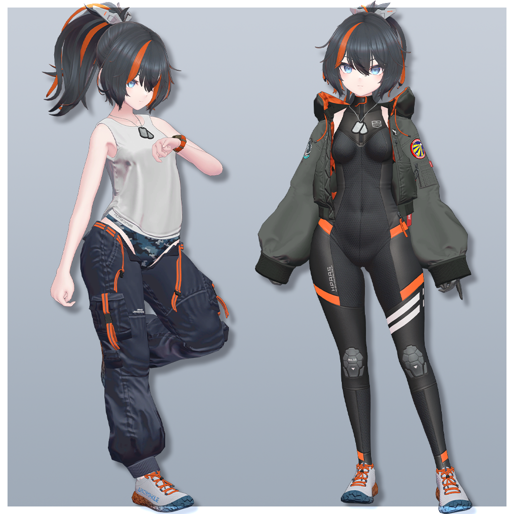 VRChat向けオリジナル3Dモデル「Wolfram」Quest Resonite対応 - FLASTORE - BOOTH