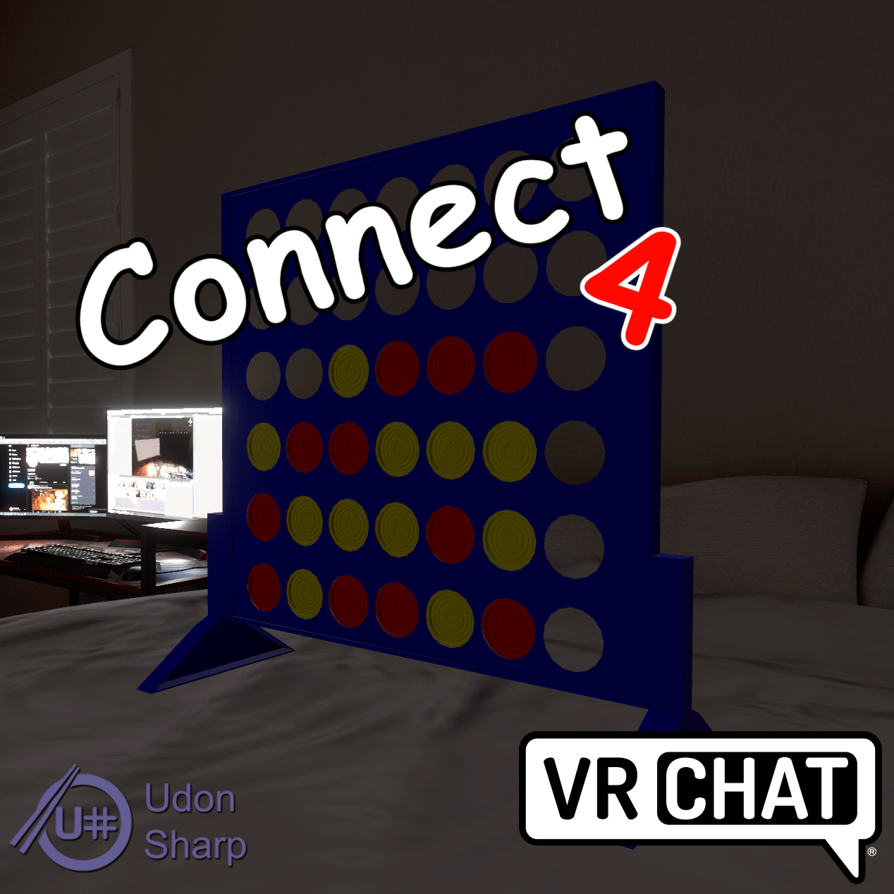 UDON Connect 4 for VRChat - sillyshibastudio - BOOTH