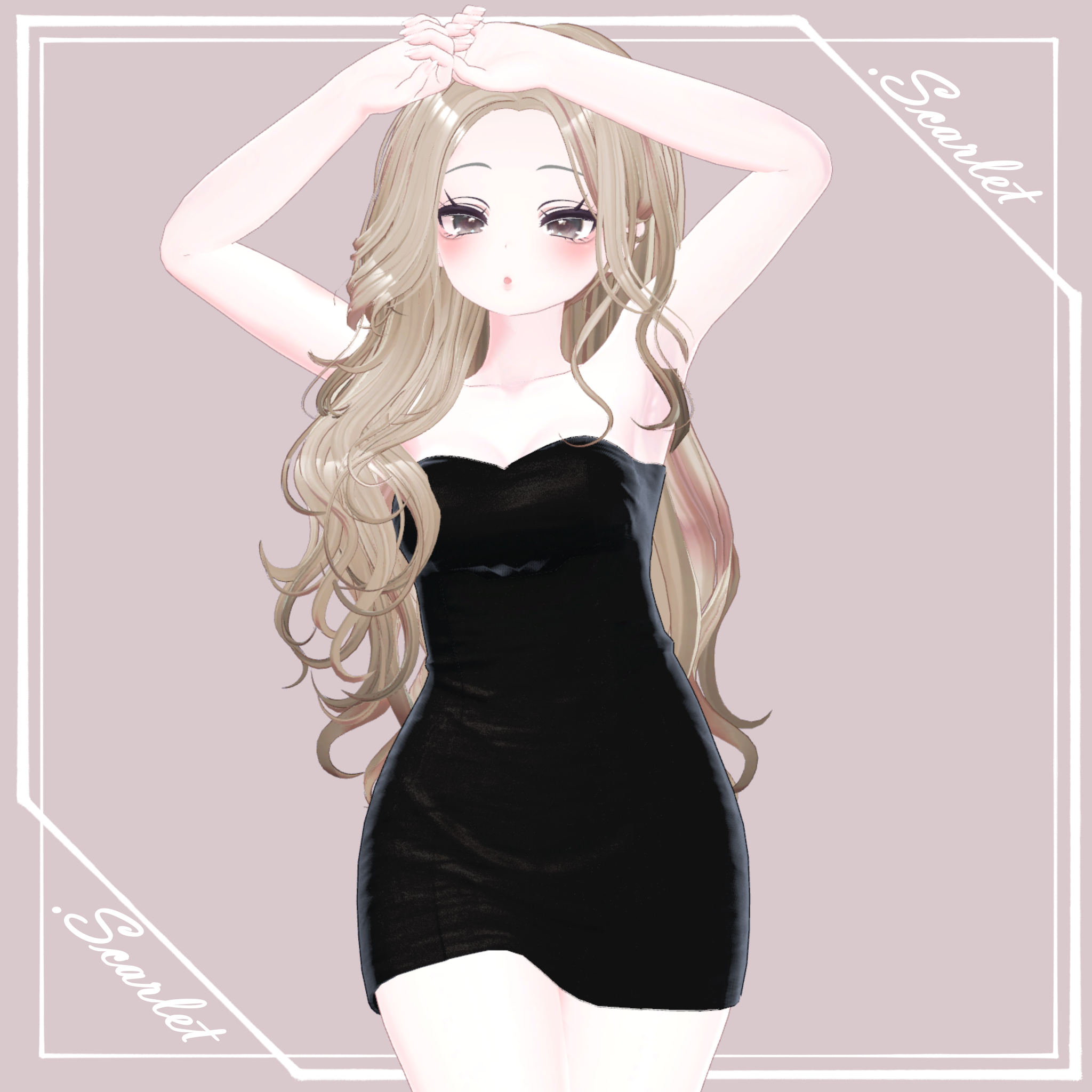 【SELESTIA】GirlyTightOnepiece【VRChat】 - (.Scarlet) - BOOTH