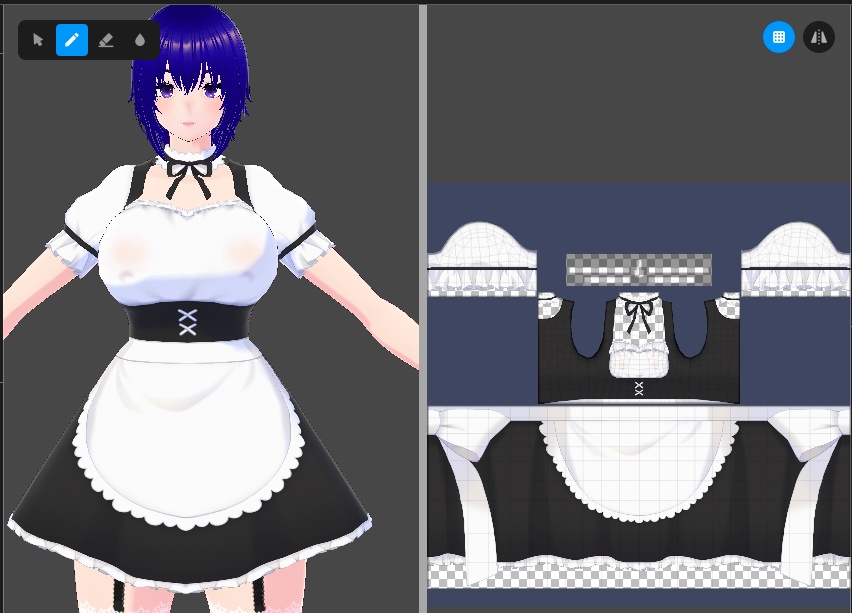 transparent translucent maid dress/ - saglym - BOOTH