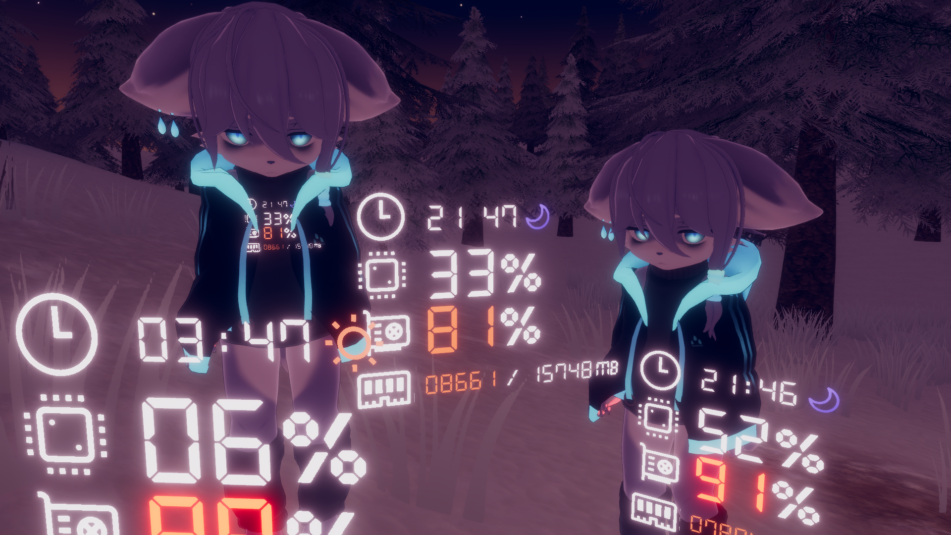 VRCHAT "OSC PC information" - catseed - BOOTH