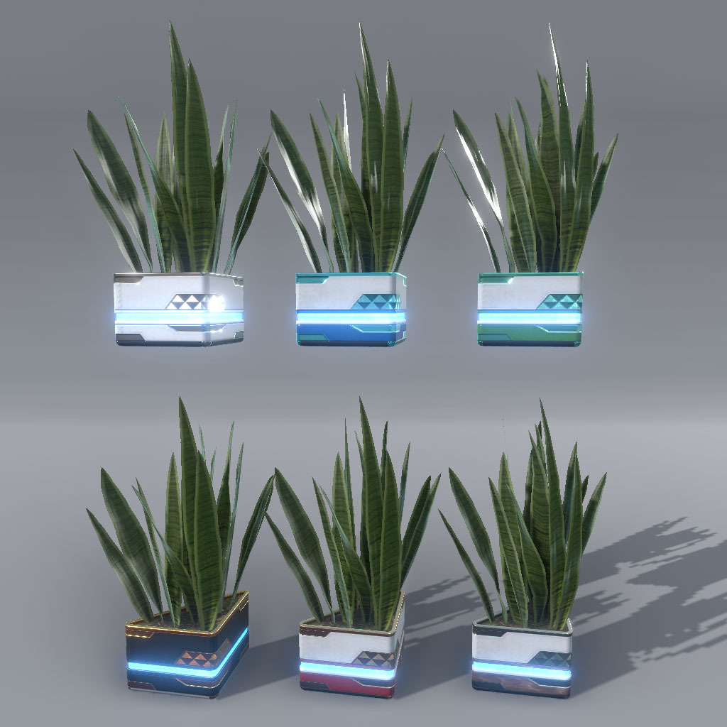 【VRChat想定】サイバー観葉植物(108点) - NewRarity - BOOTH