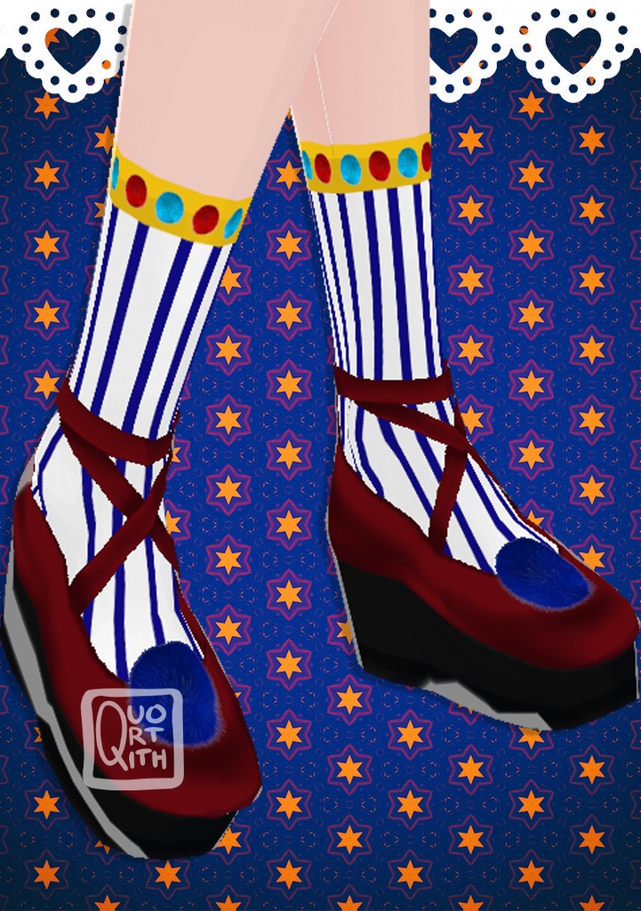 [VRoid] Clown Girl Outfit - SmolBananya's Shoppu - BOOTH