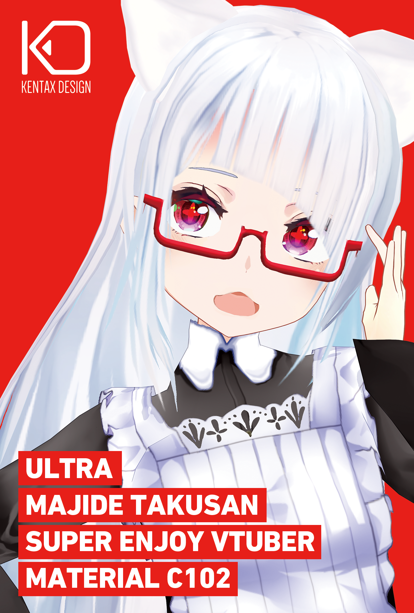 ULTRA MAJIDE TAKUSAN SUPER ENJOY VTUBER MATERIAL C102 - kentax design - BOOTH
