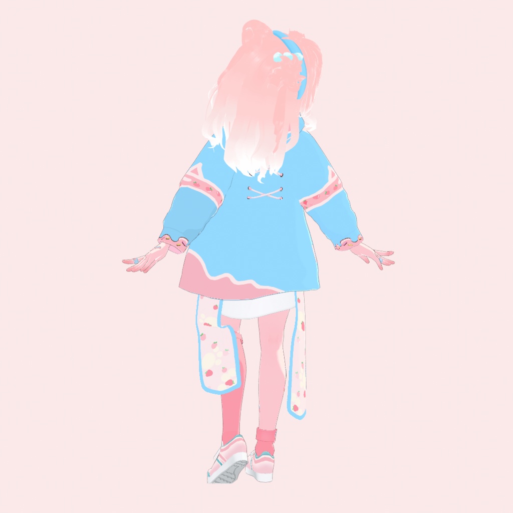 [vrchat avtar] pink girl - cafebatluc - BOOTH