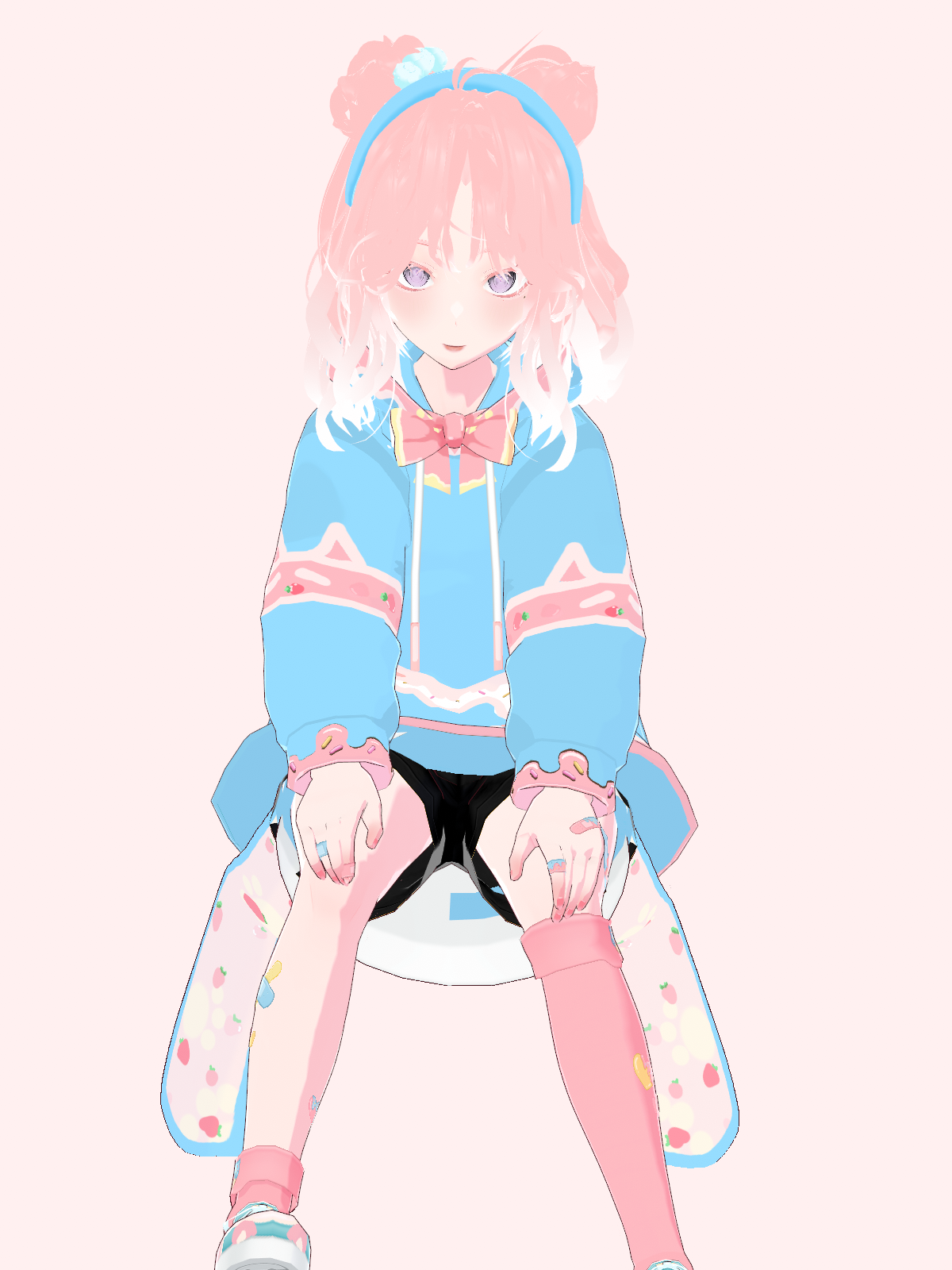 [vrchat avtar] pink girl - cafebatluc - BOOTH