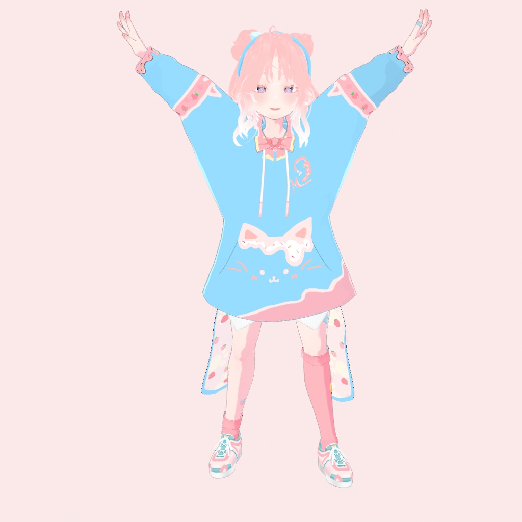 [vrchat avtar] pink girl - cafebatluc - BOOTH