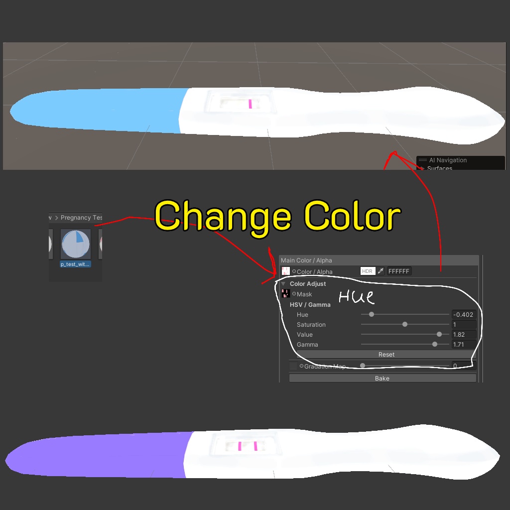 [3D Unity] [Modular Avatar] 妊娠検査薬 Pregnancy Test Kit - Sweet Forest - BOOTH