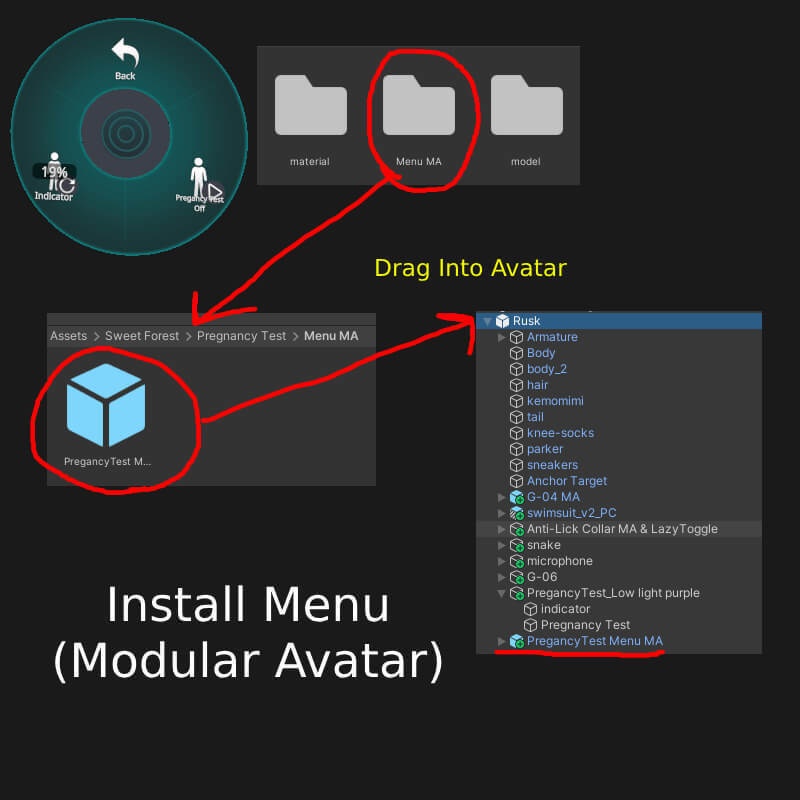 [3D Unity] [Modular Avatar] 妊娠検査薬 Pregnancy Test Kit - Sweet Forest - BOOTH