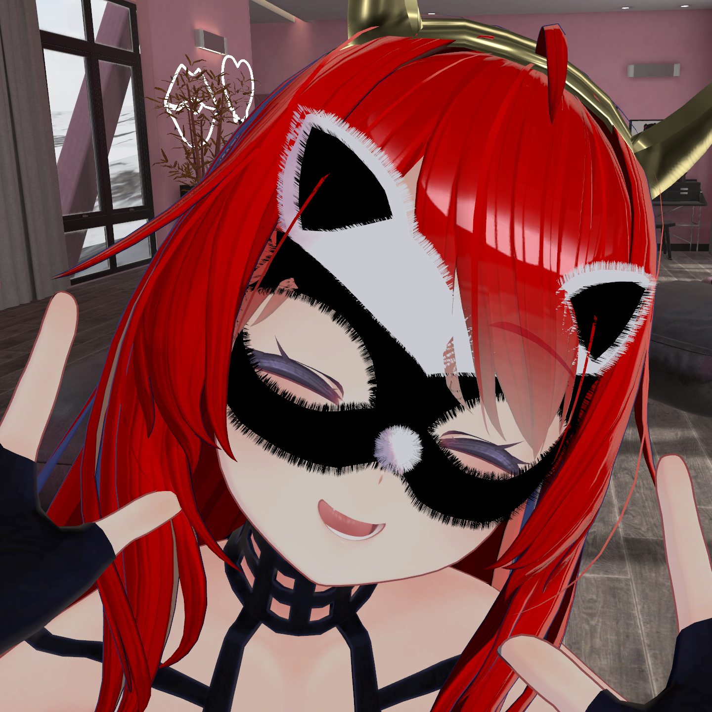【VRChat想定】ベネチアンマスクⅡ_Venetian Cat Mask - ASTRO STORE - BOOTH