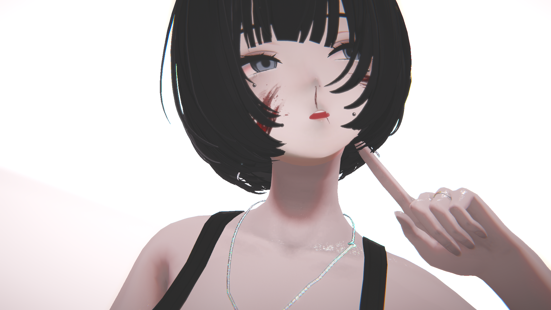 治安悪めのメイク＆血テクスチャ【VRChat】【Shinra】【森羅】【ミルティナ】【Milltina】Crime-ridden makeup ...