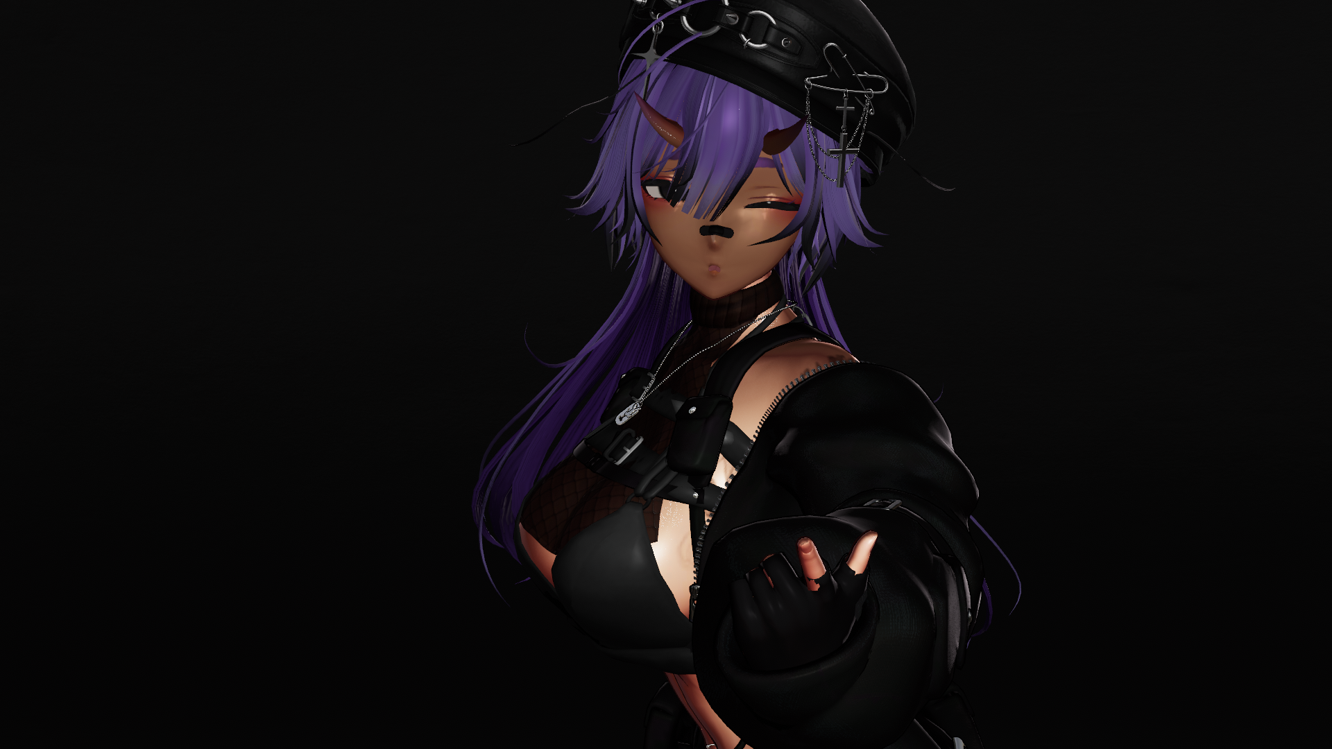 色気のあるCoolな褐色肌メイク【VRChat】【Shinra】【森羅】Sexy Dark skin makeup - ろろしょっぷ - BOOTH