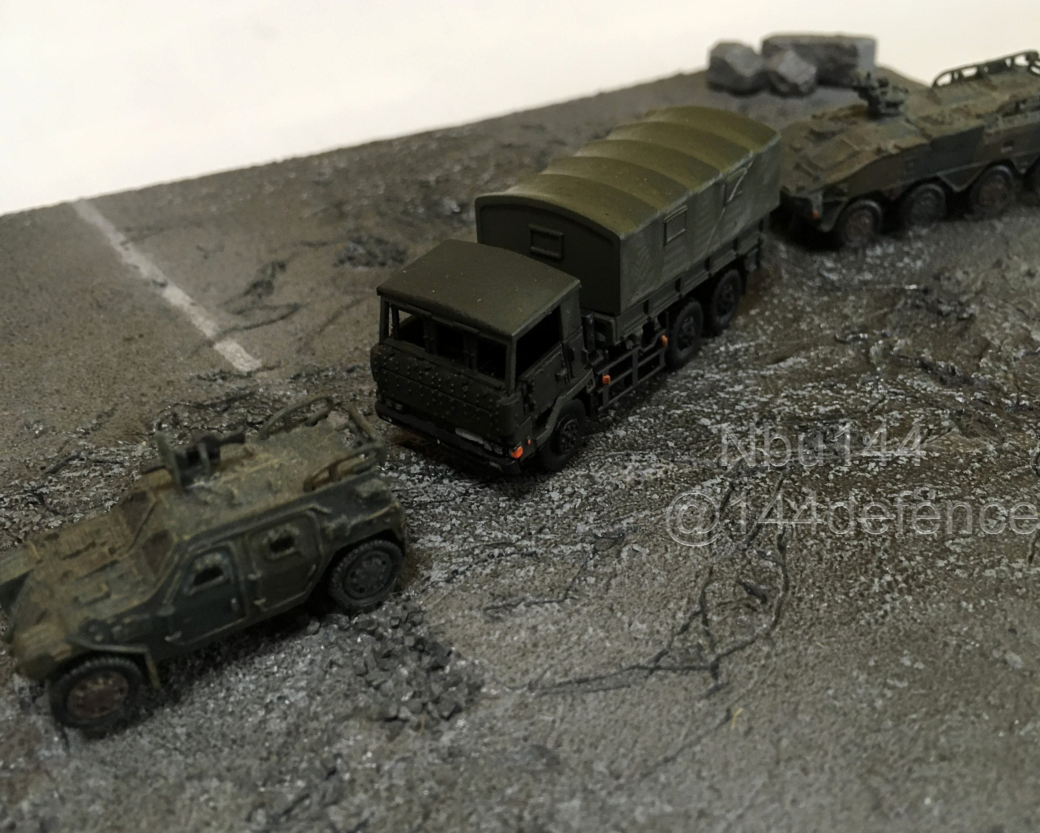 【1/144 自衛隊】3 1/2tトラック装甲強化型 - 144defence - BOOTH