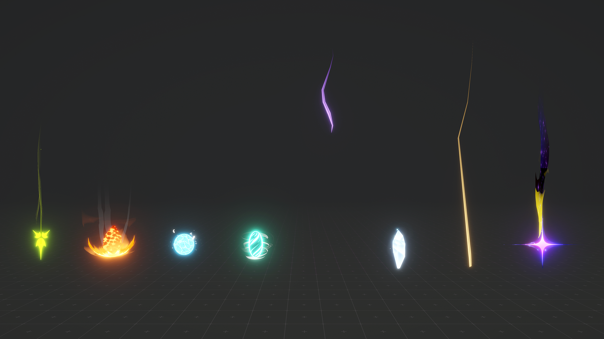 Stylized AOE FX Kit Vol1 - CriticalVFX - BOOTH