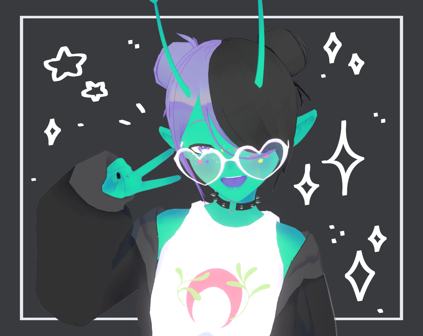 [VRoid] Alien Girl - FREE VTUBER MODEL - [色の神] ⎯ Koruru ;; - BOOTH