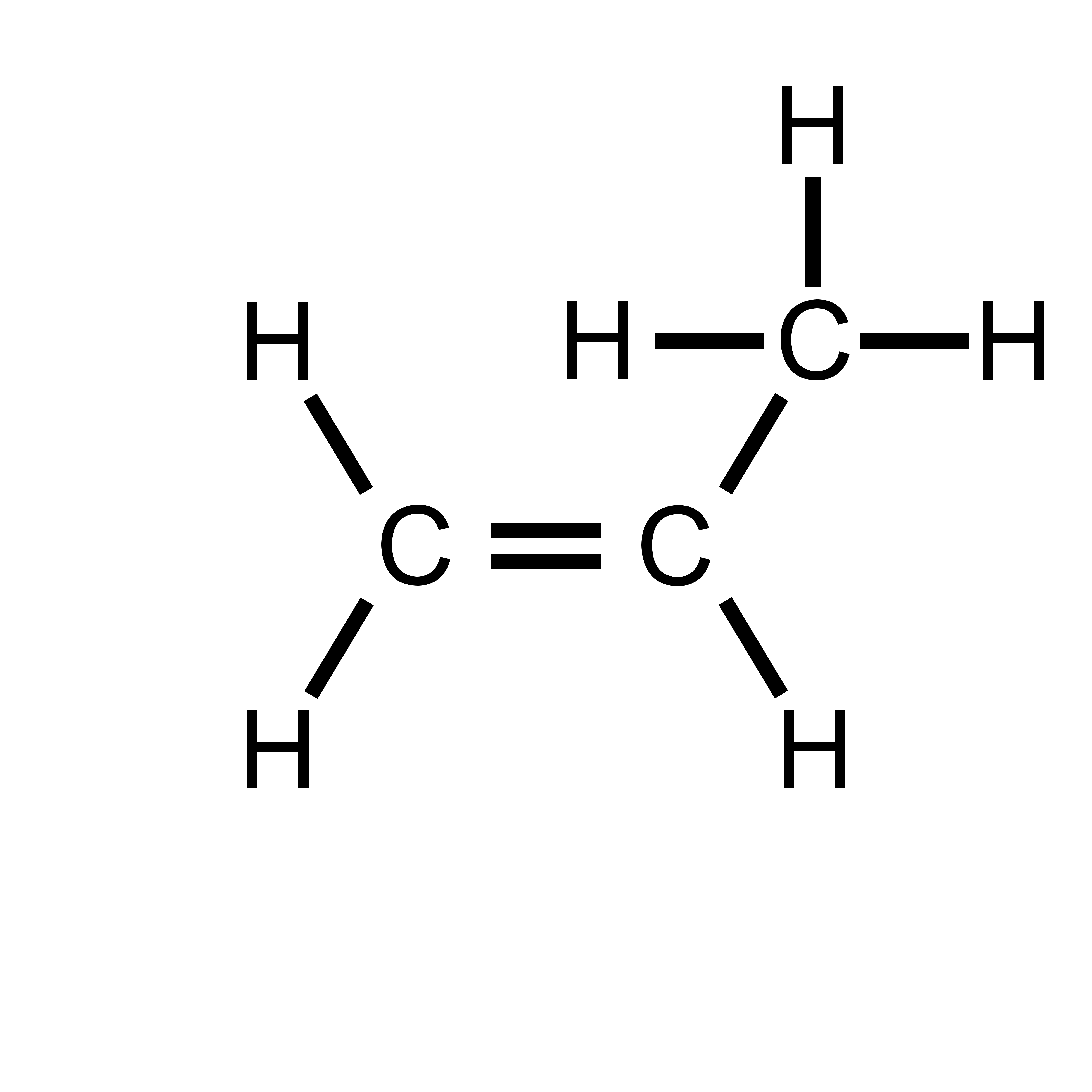 プロペン(プロピレン) 構造式 - kyouzaiya - BOOTH