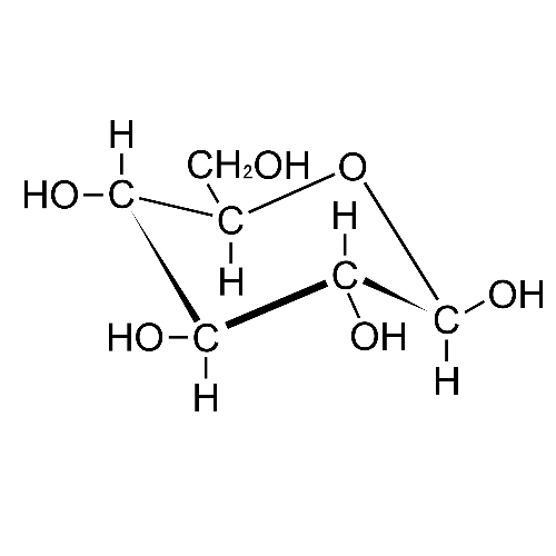 β-グルコース(環状構造)(いす形) 構造式 - kyouzaiya - BOOTH