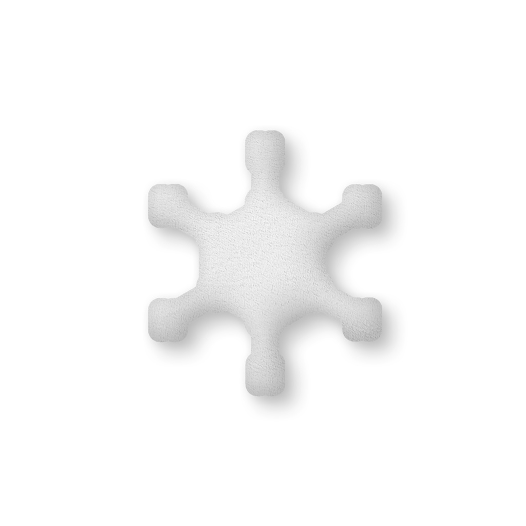 ベンゼン 構造式 ふかふかクッション 大 - kyouzaiya - BOOTH