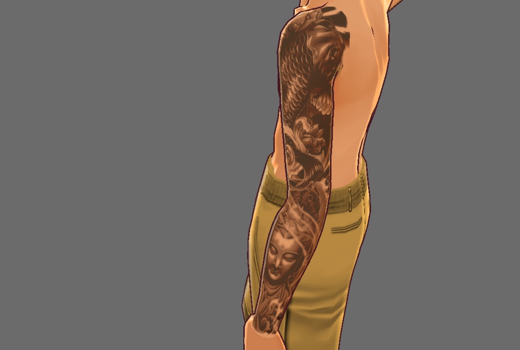 VRoid Arm Sleeve Tattoo 01 (タトゥー) - shaper-io - BOOTH