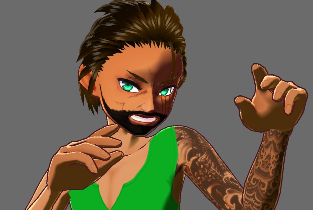 VRoid Simple Beard Texture (鬍鬚) - shaper-io - BOOTH