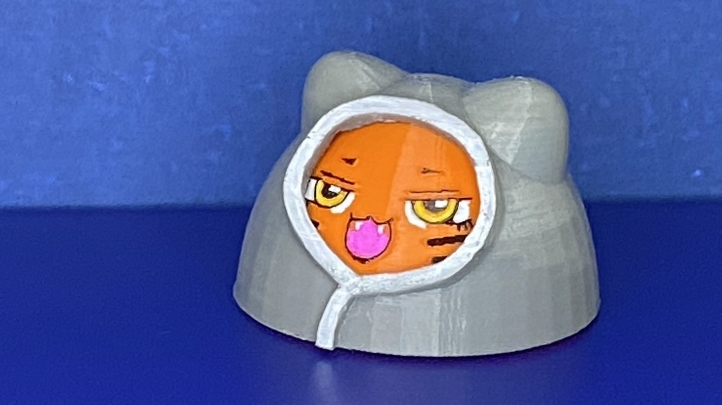 おゆちゃんちシリーズ第一弾 ガーリックシュリンプちゃん顔マネblobcat - のりたま3工房 - BOOTH