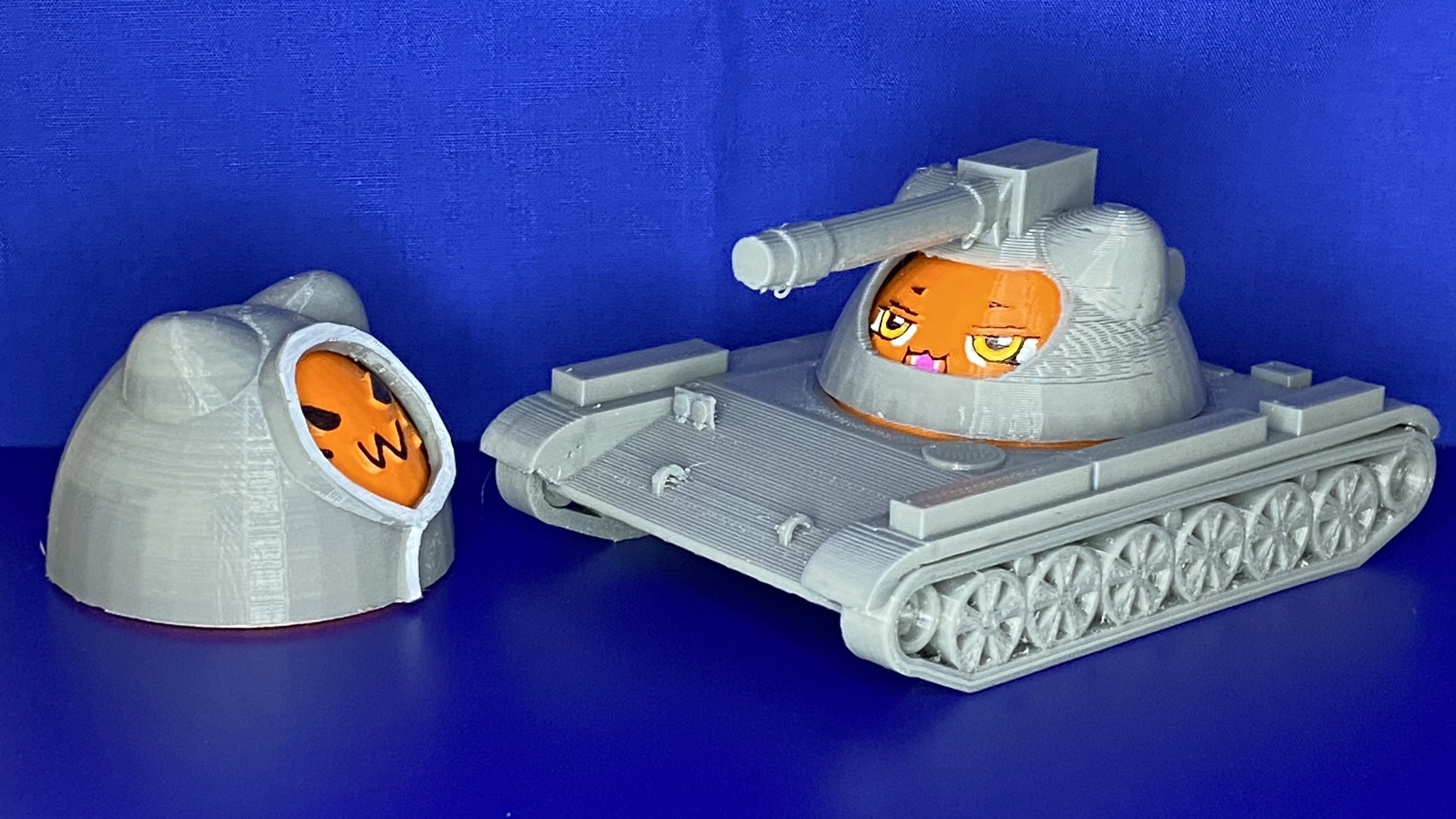 おゆちゃんちシリーズ第一弾 ガーリックシュリンプちゃん顔マネblobcat - のりたま3工房 - BOOTH