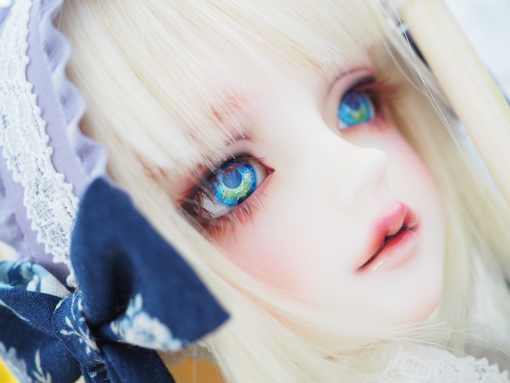 16mm/8.5mm 青空×ミモザ 水彩タイプ 七宝グラスアイ - ラトリエドゥエマイユ - BOOTH