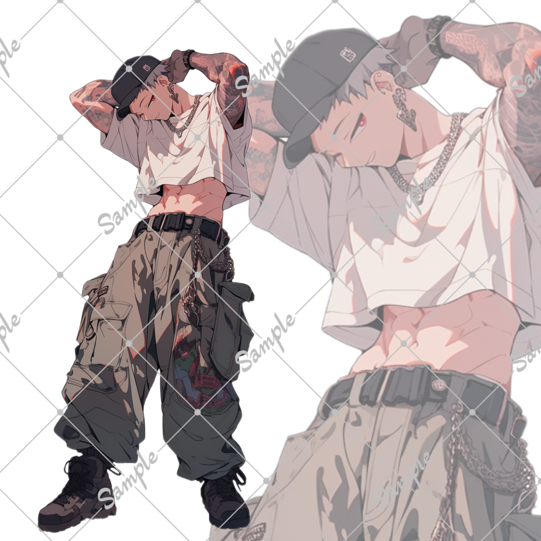 立ち絵素材3 不良男子 - いろはす - BOOTH